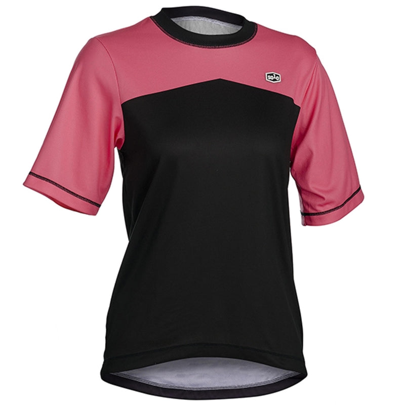 Solo Challenge Mtb Jersey - Black / Pink - My Ride NZ